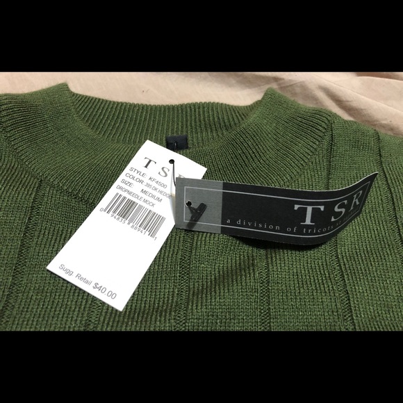 Tsr | Sweaters | Mens Green Sweater Brand Tsr New With Tags | Poshmark
